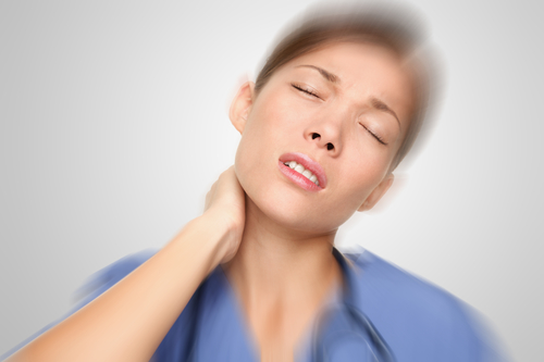 Nurse having neck and back pain - Smart Pain Solutions